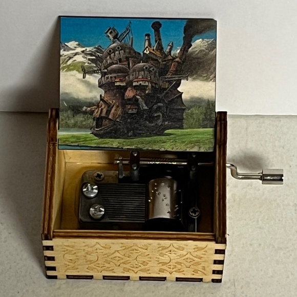 Unbranded | Other | Howls Moving Castle Hand Crank Wooden Music Box ...